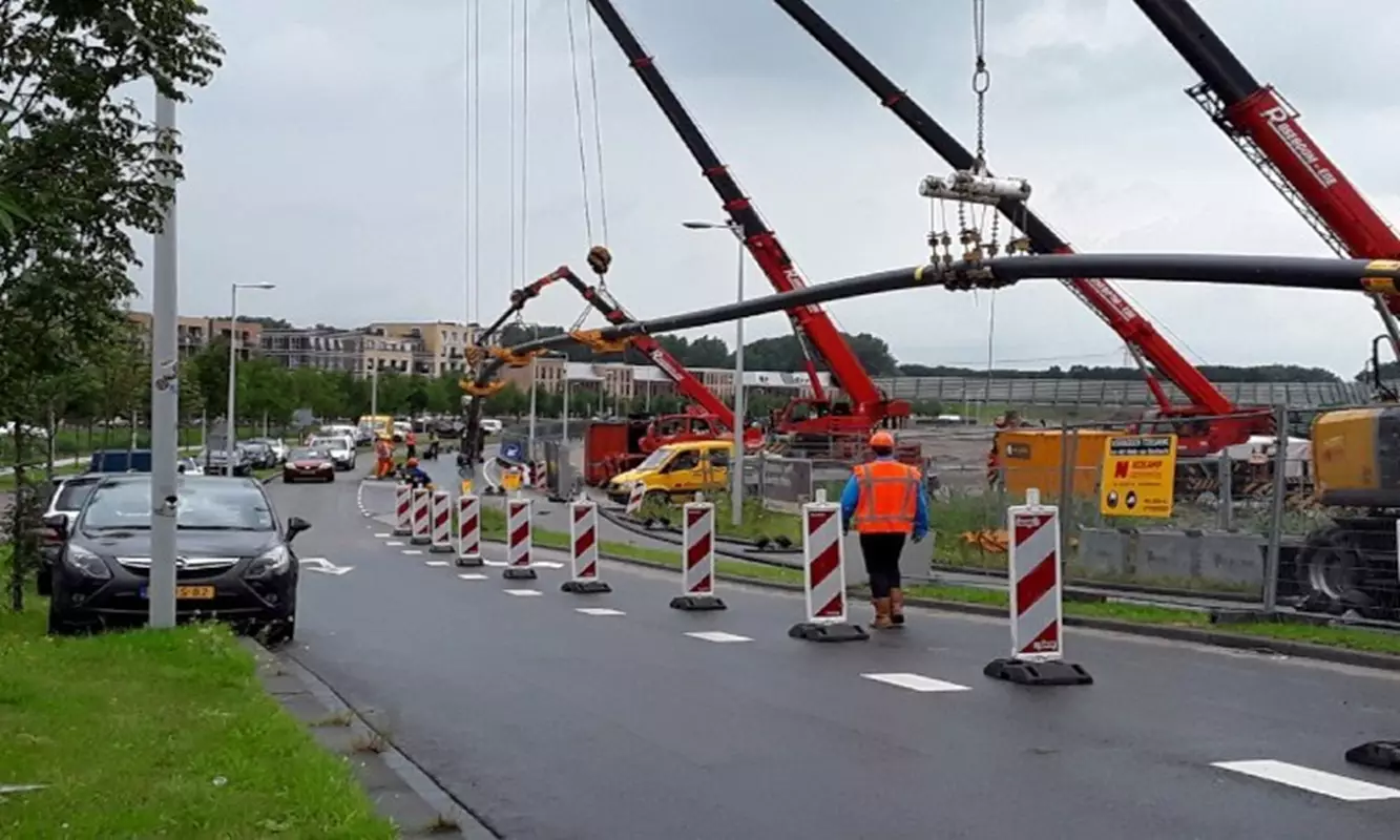 Van één gasleiding aanleggen naar twee (warmte)leidingen