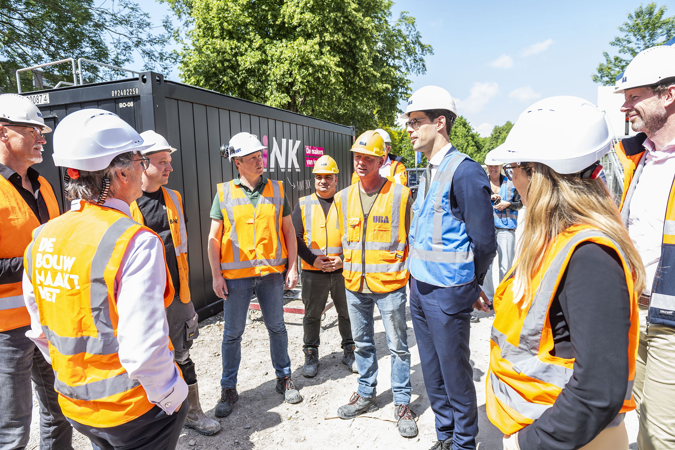 Werkbezoek Nobel aan UBA Bouw in het teken van veiligheid