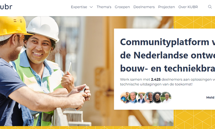 KUBR: hét online platform voor professionals in de techniek- en bouwsector