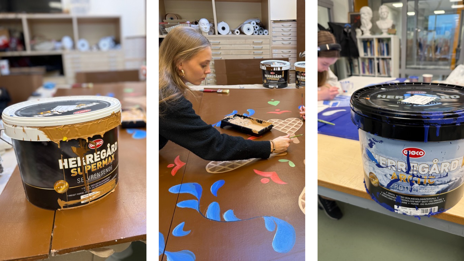 Snedi får nytt hjem med hjelp fra flinke elever og Gjøco-maling