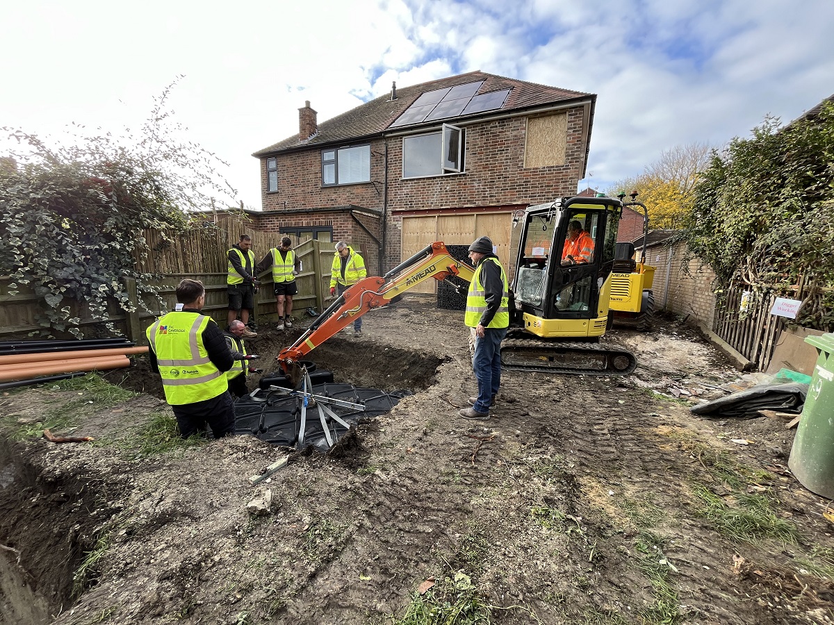 We're ramping up retrofit up at our living case study