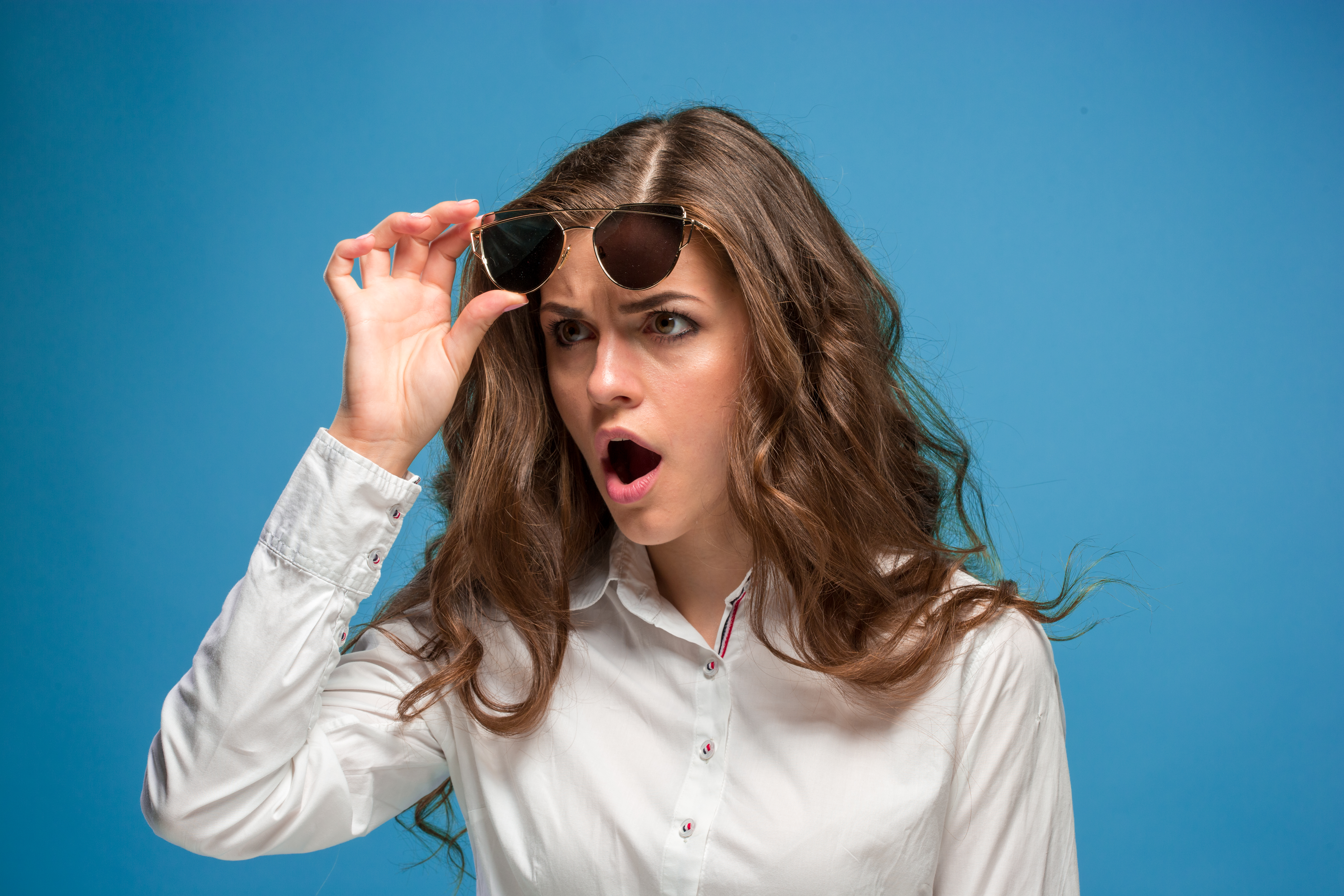 Tegneserie Overrasket Person