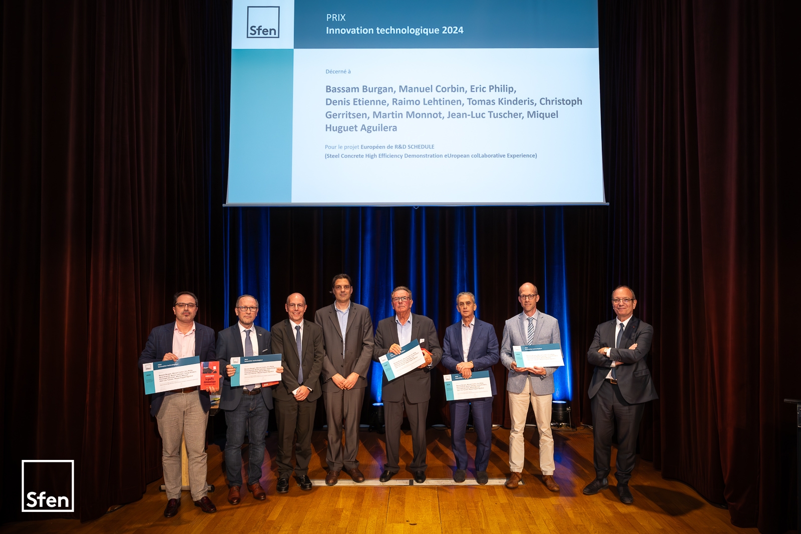The SCHEDULE project team wins SFEN's Innovation Technologique 2024 award!