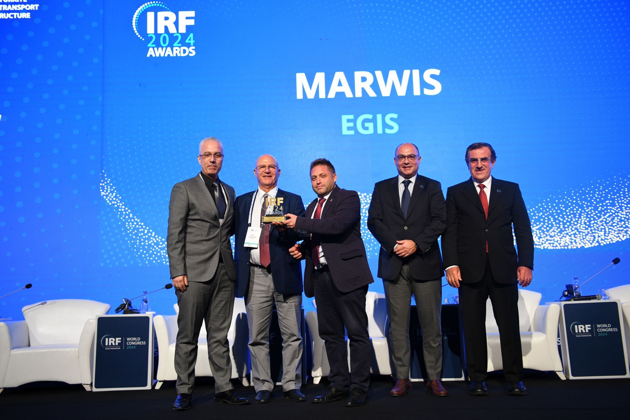 Egis Wins Climate and Resilience Adaptation Award for MARWIS Project at IRF World Congress