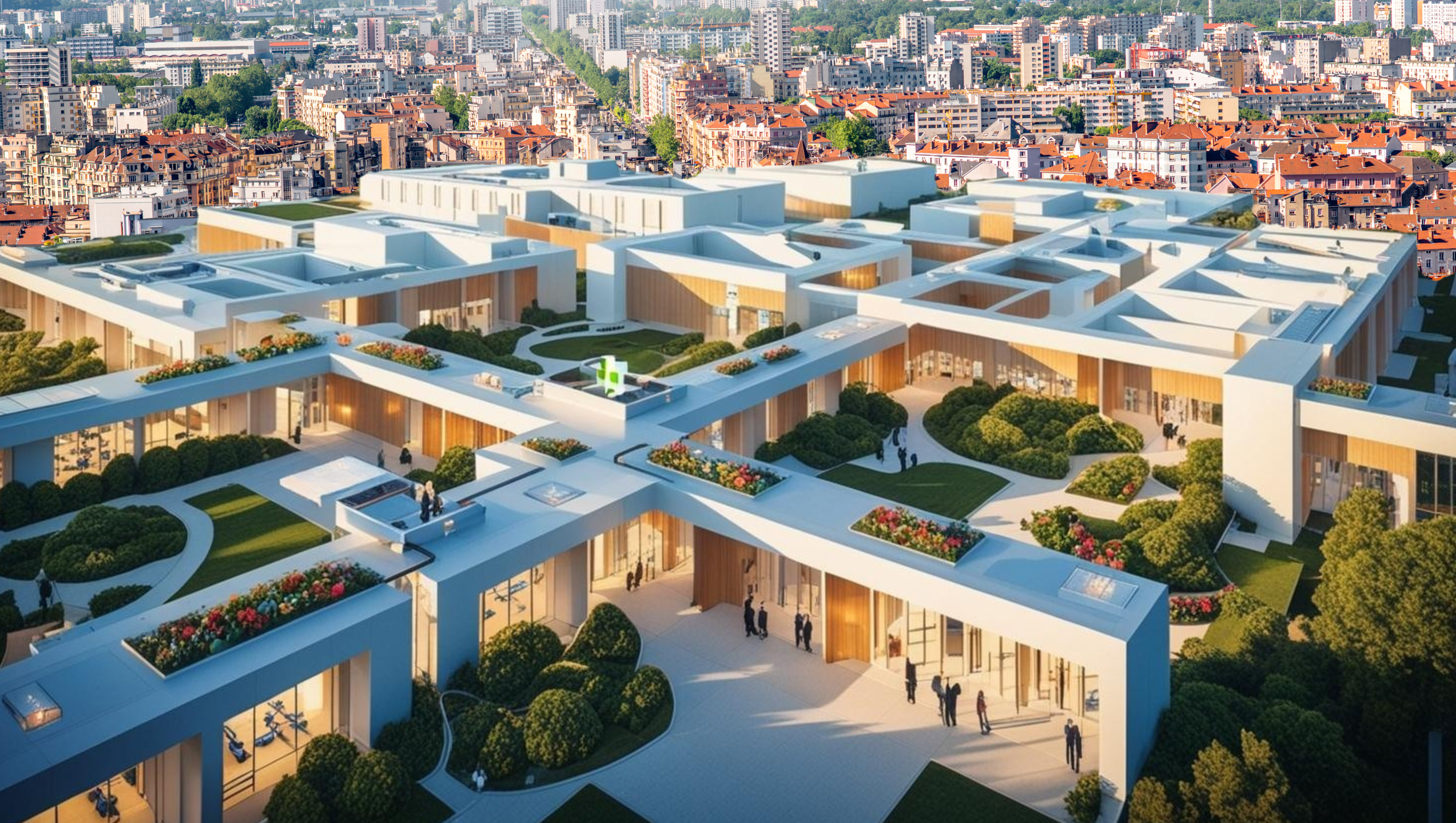 Hôpital 2040 : un écosystème urbain ouvert et connecté, selon Egis