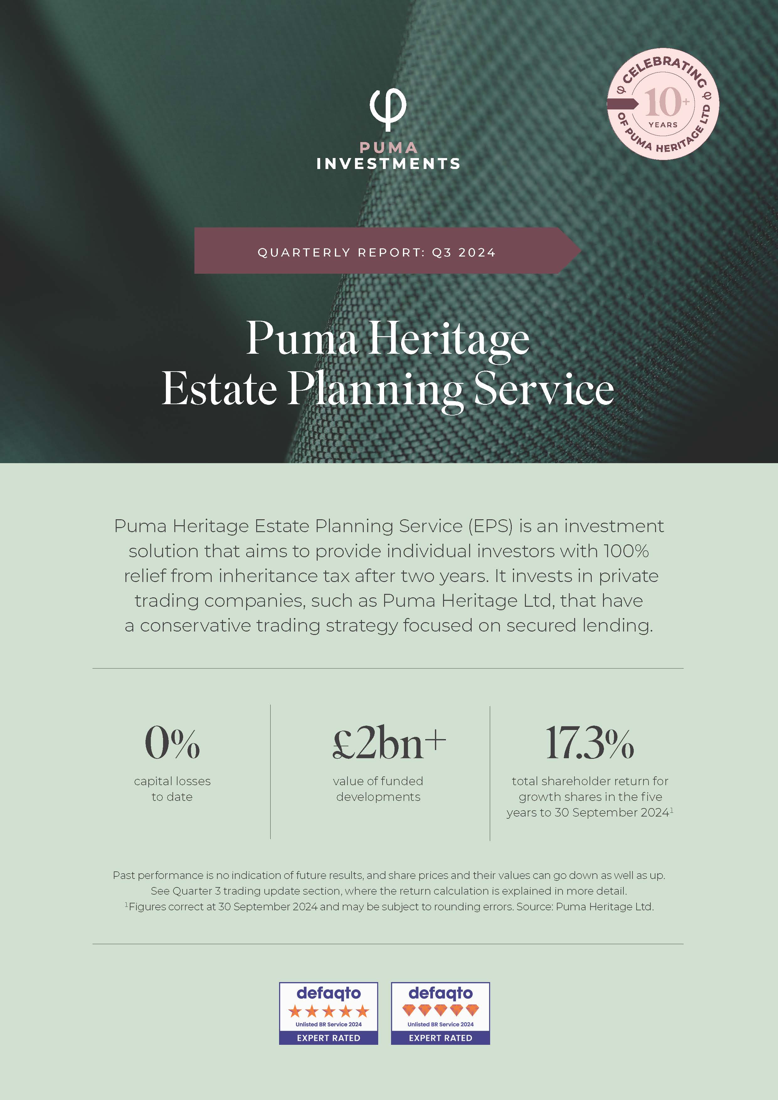 Puma Heritage Estate Planning Service